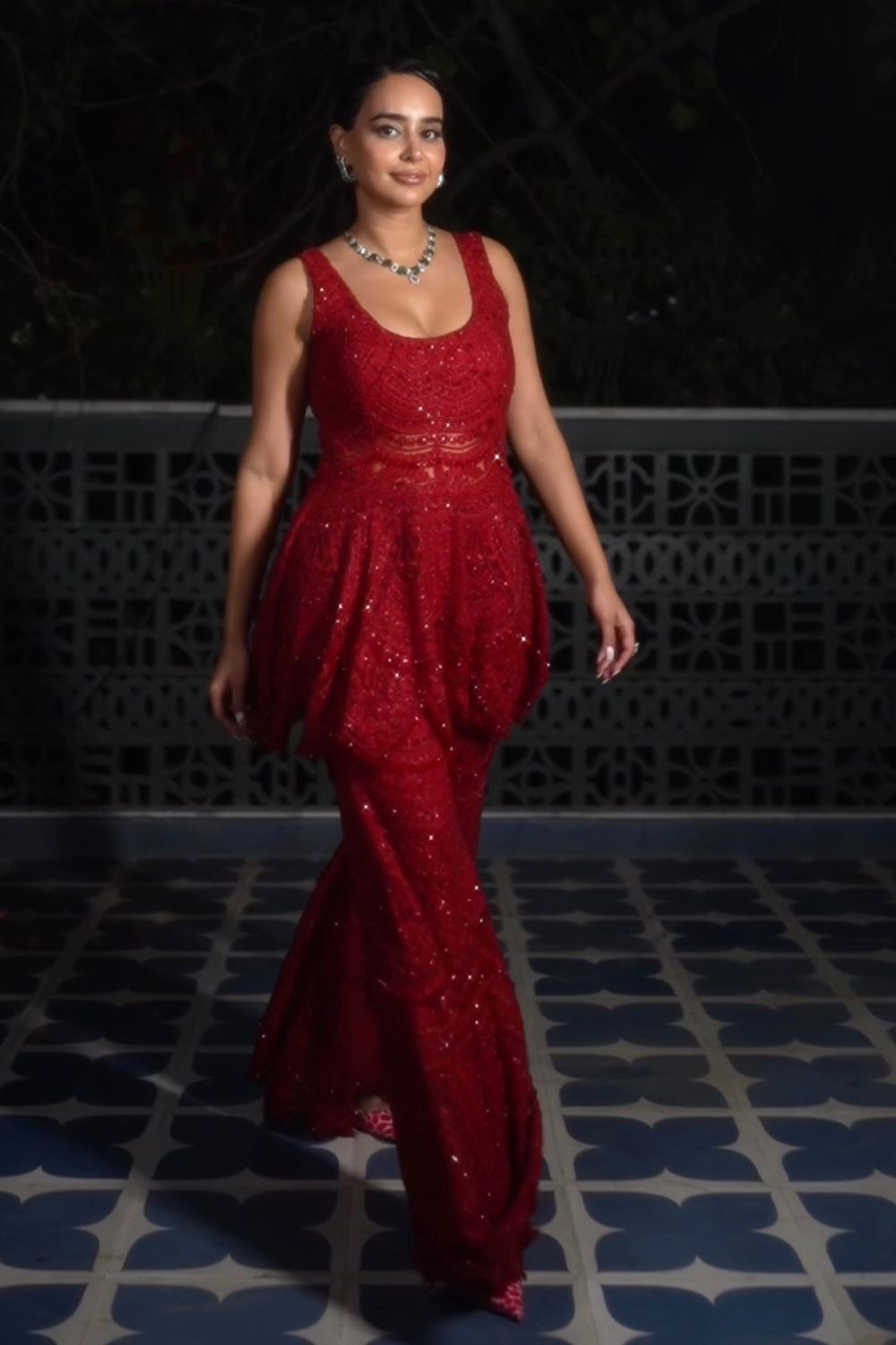 ARUSHI MEHRA IN GARNET – Ridhima Bhasin